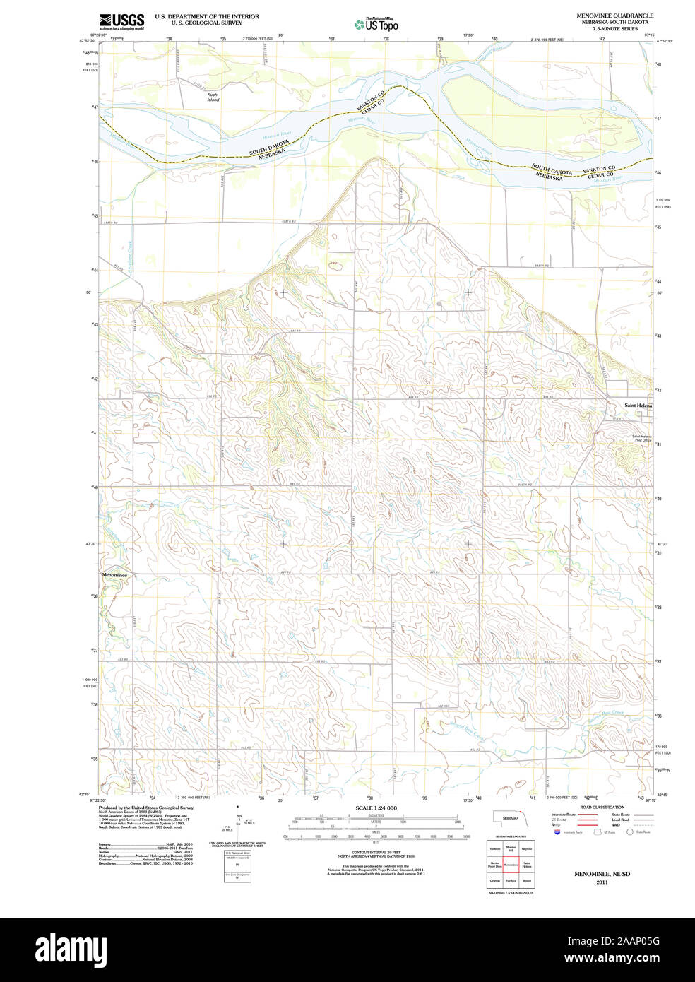 Menominee map hi-res stock photography and images - Alamy
