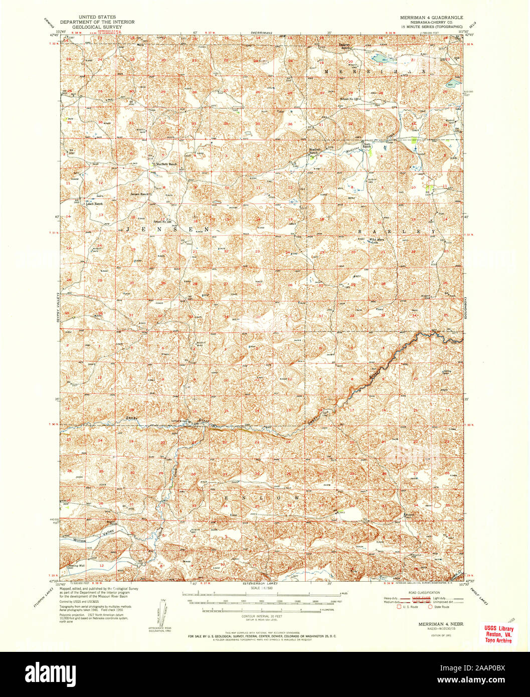 Map of merriman nebraska hi-res stock photography and images - Alamy