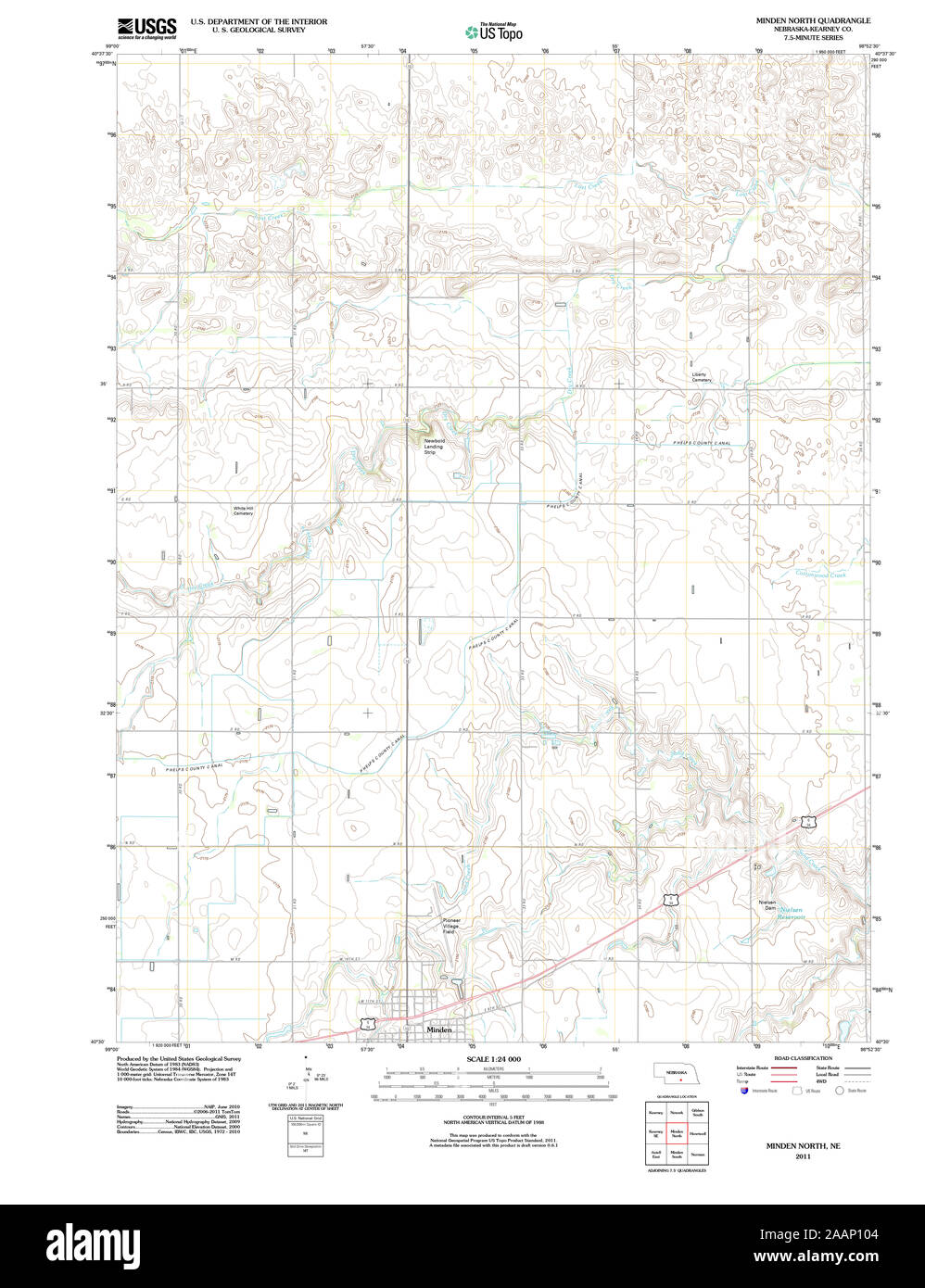 Map of minden nebraska hi-res stock photography and images - Alamy