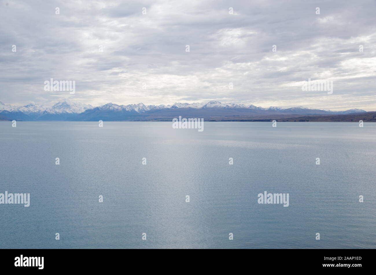 Te Araroa Trail. Pukaki Flats Track. South Island. New Zealand Stock ...