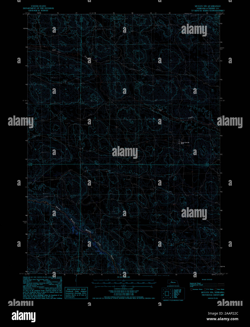 Map of mullen nebraska hi-res stock photography and images - Alamy