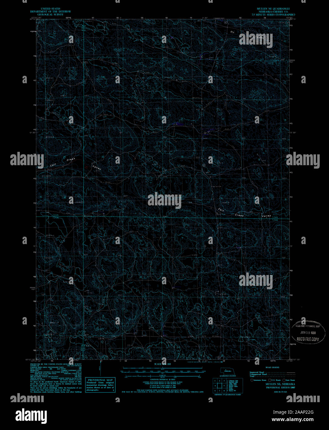 Map of mullen nebraska hi-res stock photography and images - Alamy