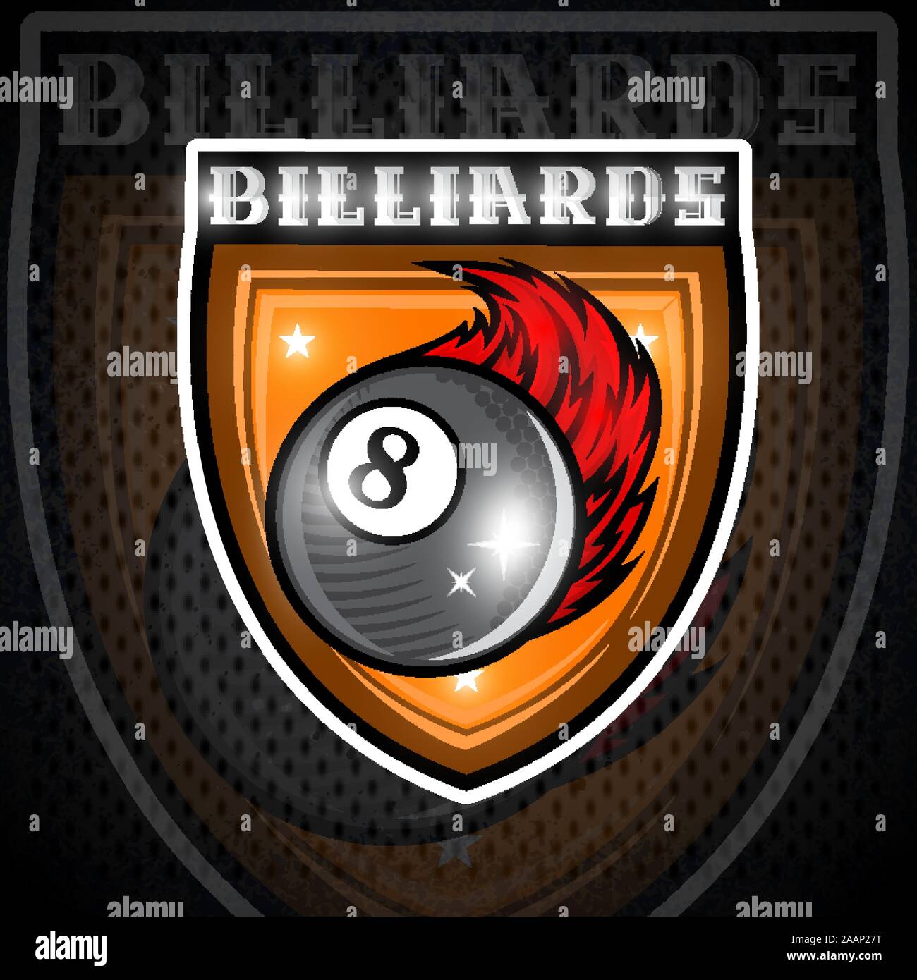 8 ball pool logo Stock Vector Images - Alamy