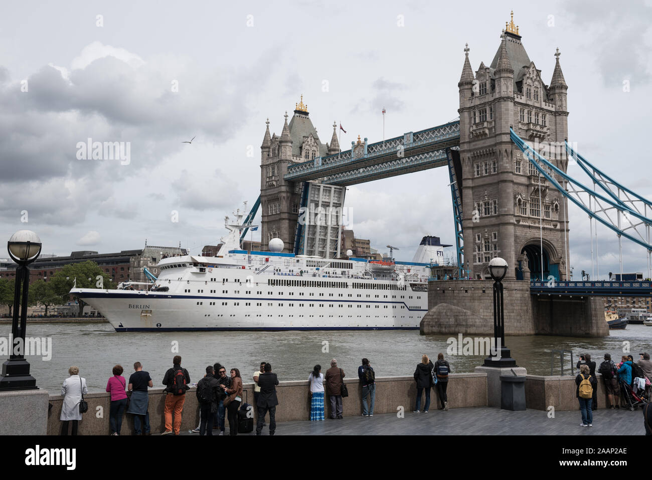 London, UK. 1st June 2015. FTI Berlin, a classic cruise ship for 412 ...