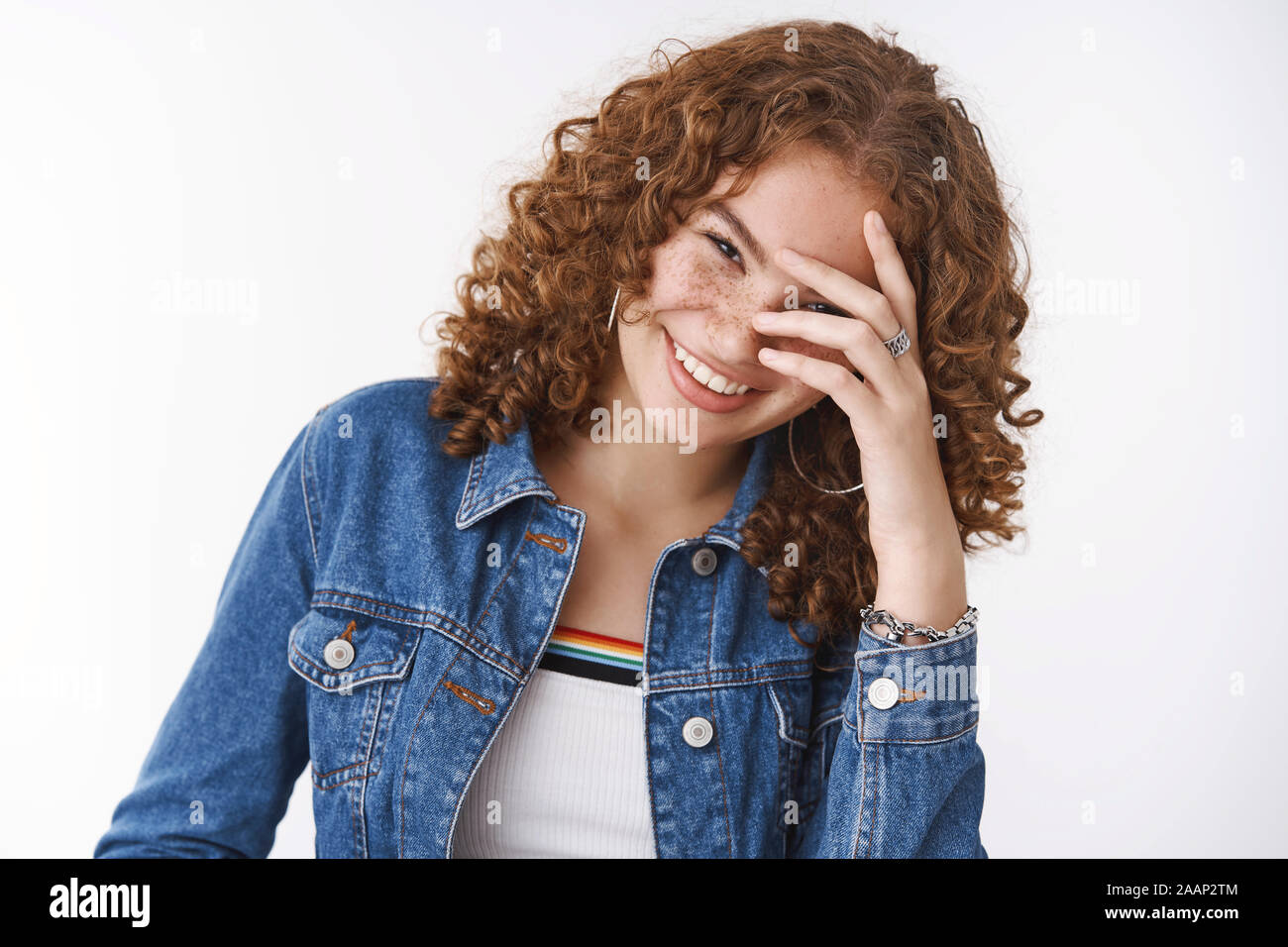 Blushing red face hi-res stock photography and images - Alamy