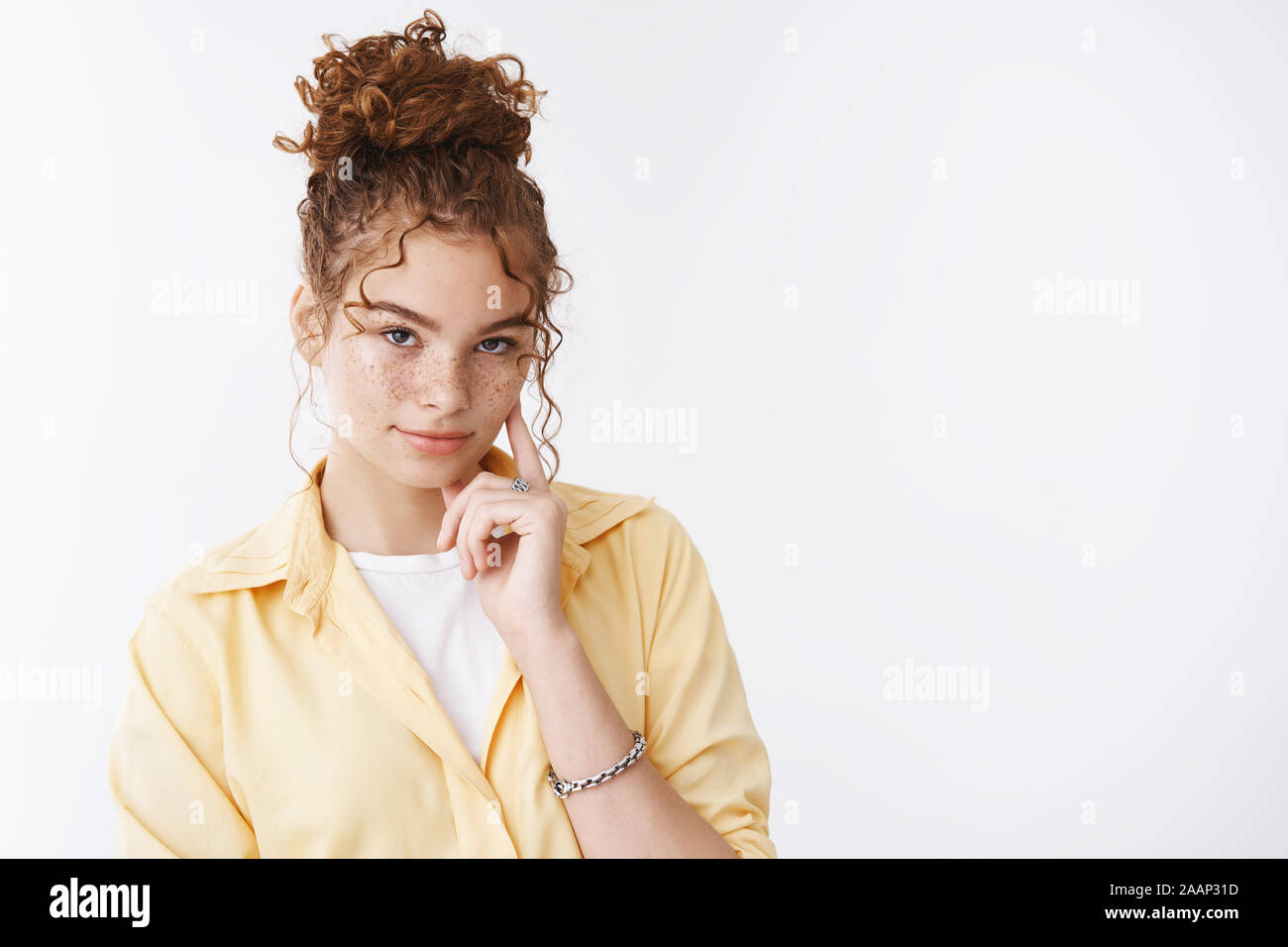 Attractve Sassy Confident Good Looking Redhead Ginger Girl Freckles