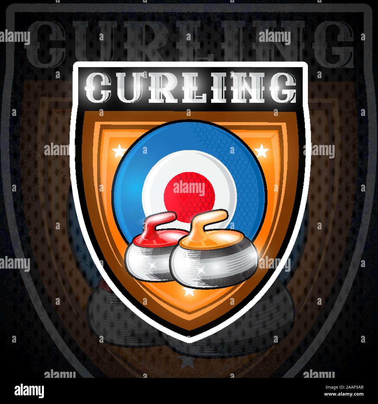 Curling logo Stock Vector Images - Alamy