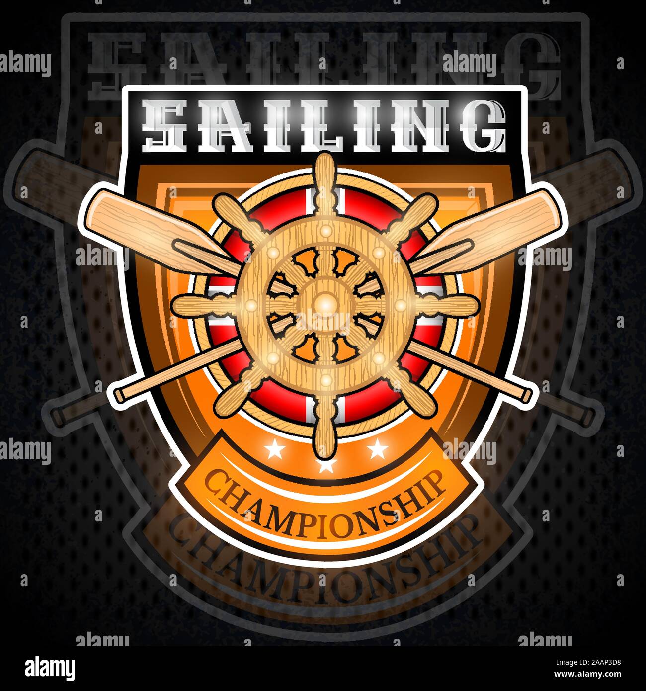 Crossed oars logo hi-res stock photography and images - Alamy