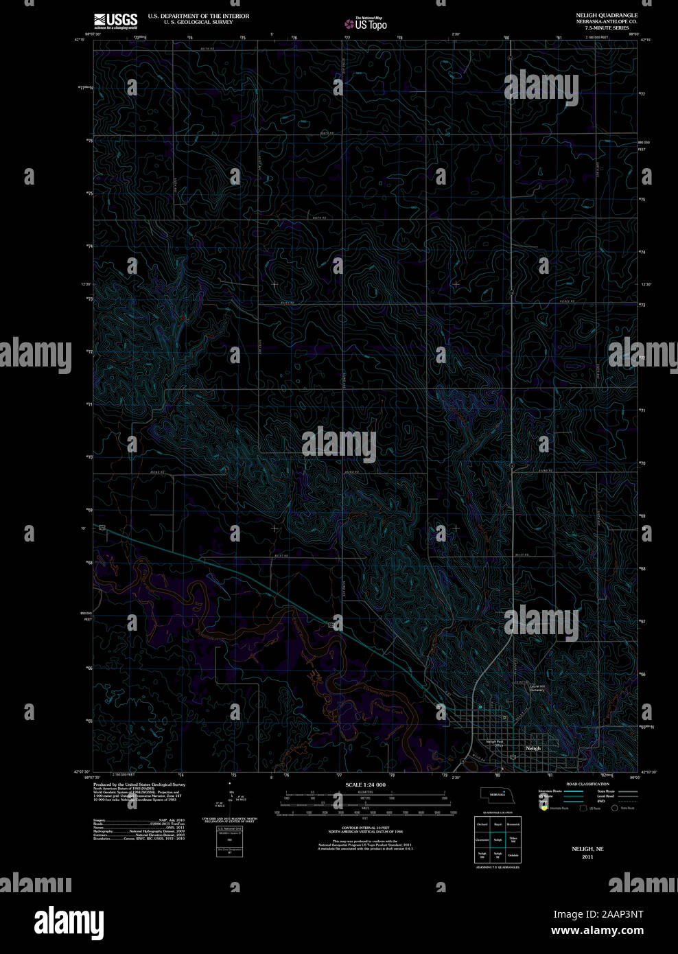 Map of neligh hi-res stock photography and images - Alamy