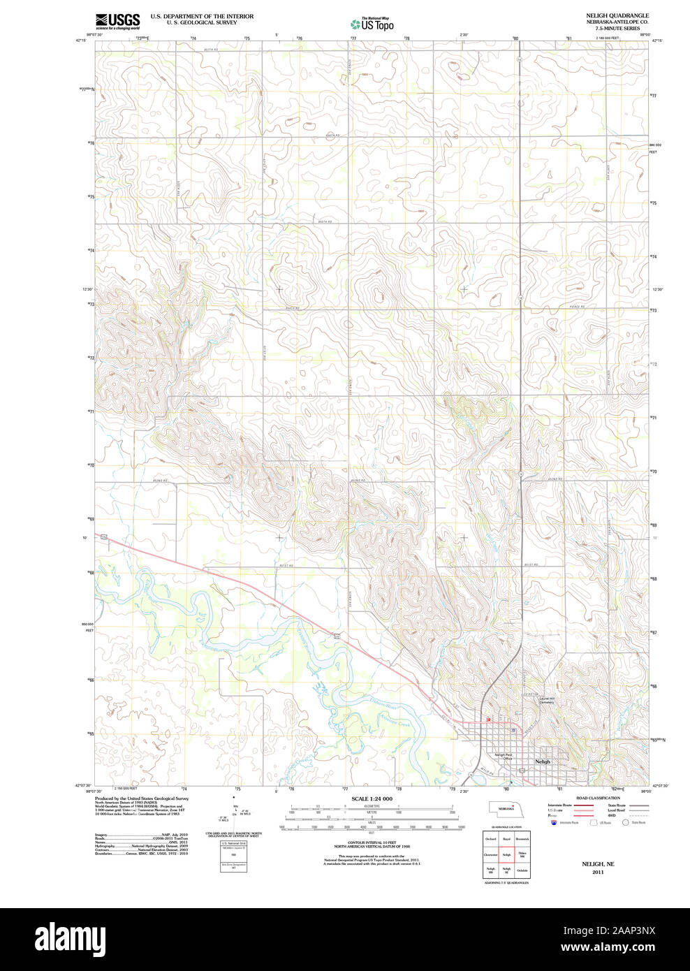 Map of neligh hi-res stock photography and images - Alamy