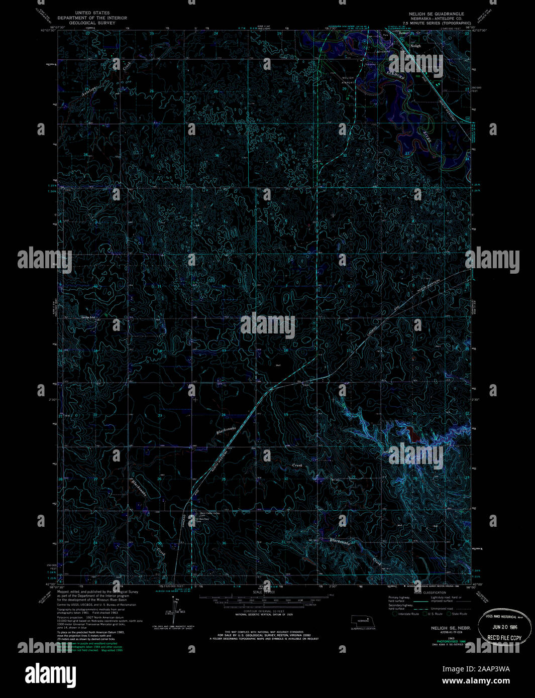 Map of neligh hi-res stock photography and images - Alamy