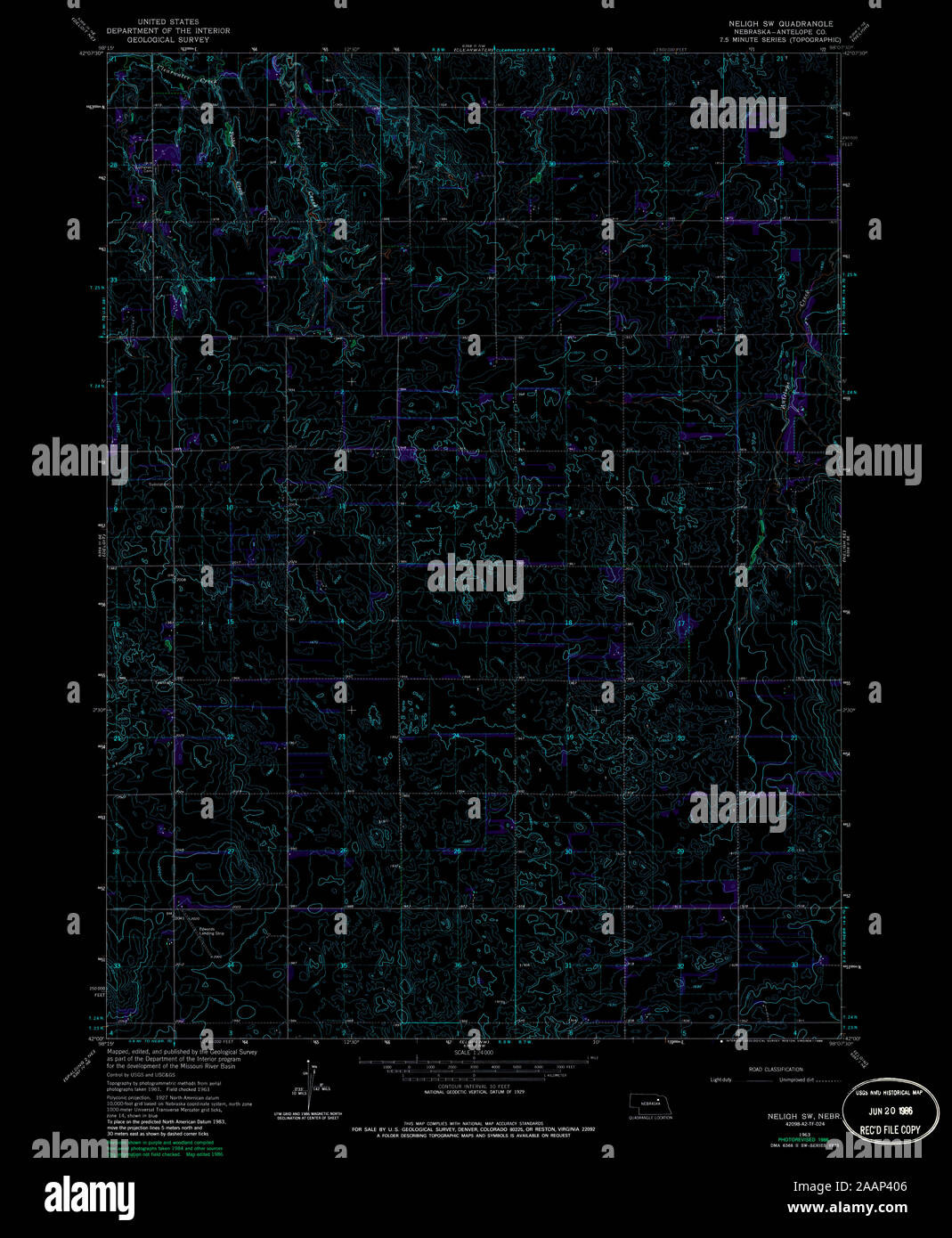 Map of neligh hi-res stock photography and images - Alamy