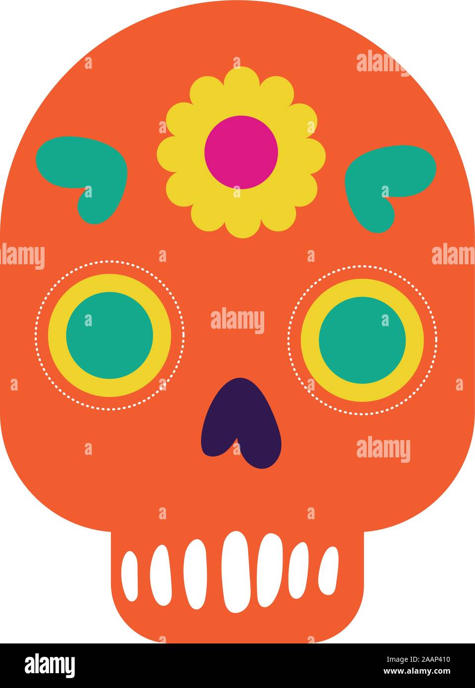 skull head mask painted icon Stock Vector Image & Art - Alamy