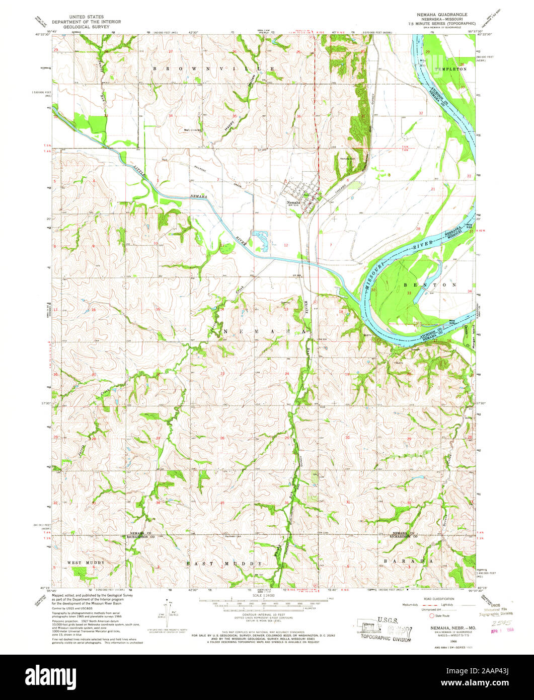 Nemaha nebraska map hi-res stock photography and images - Alamy