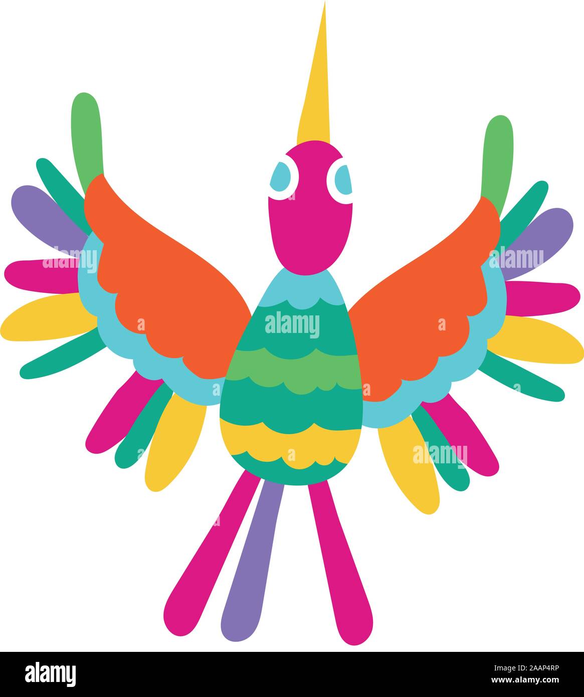 Mexican bird vintage illustration Cut Out Stock Images & Pictures - Alamy