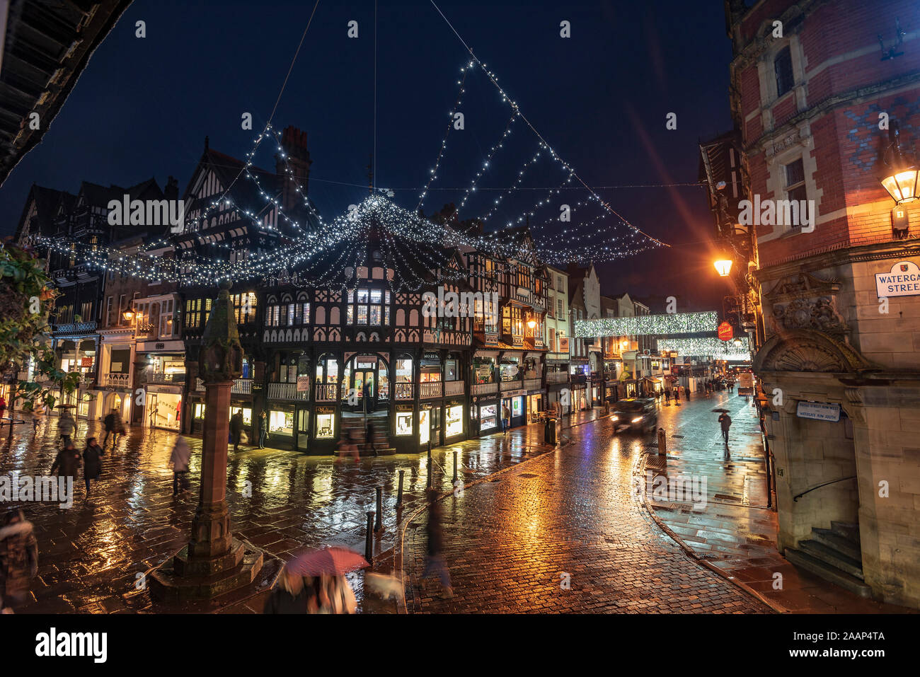 Chester christmas lights 2019 Stock Photo - Alamy