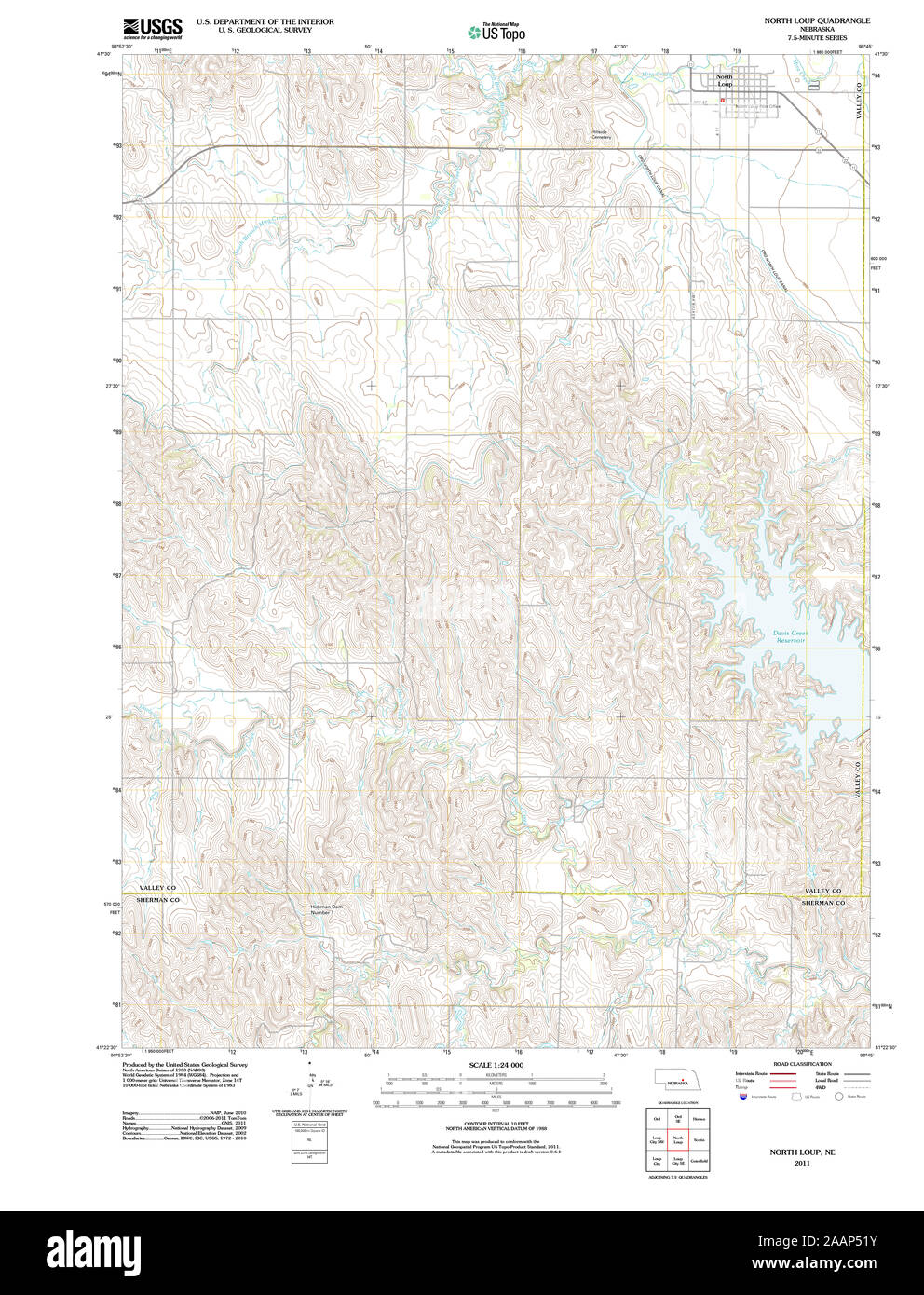 Map of loup nebraska hi-res stock photography and images - Alamy