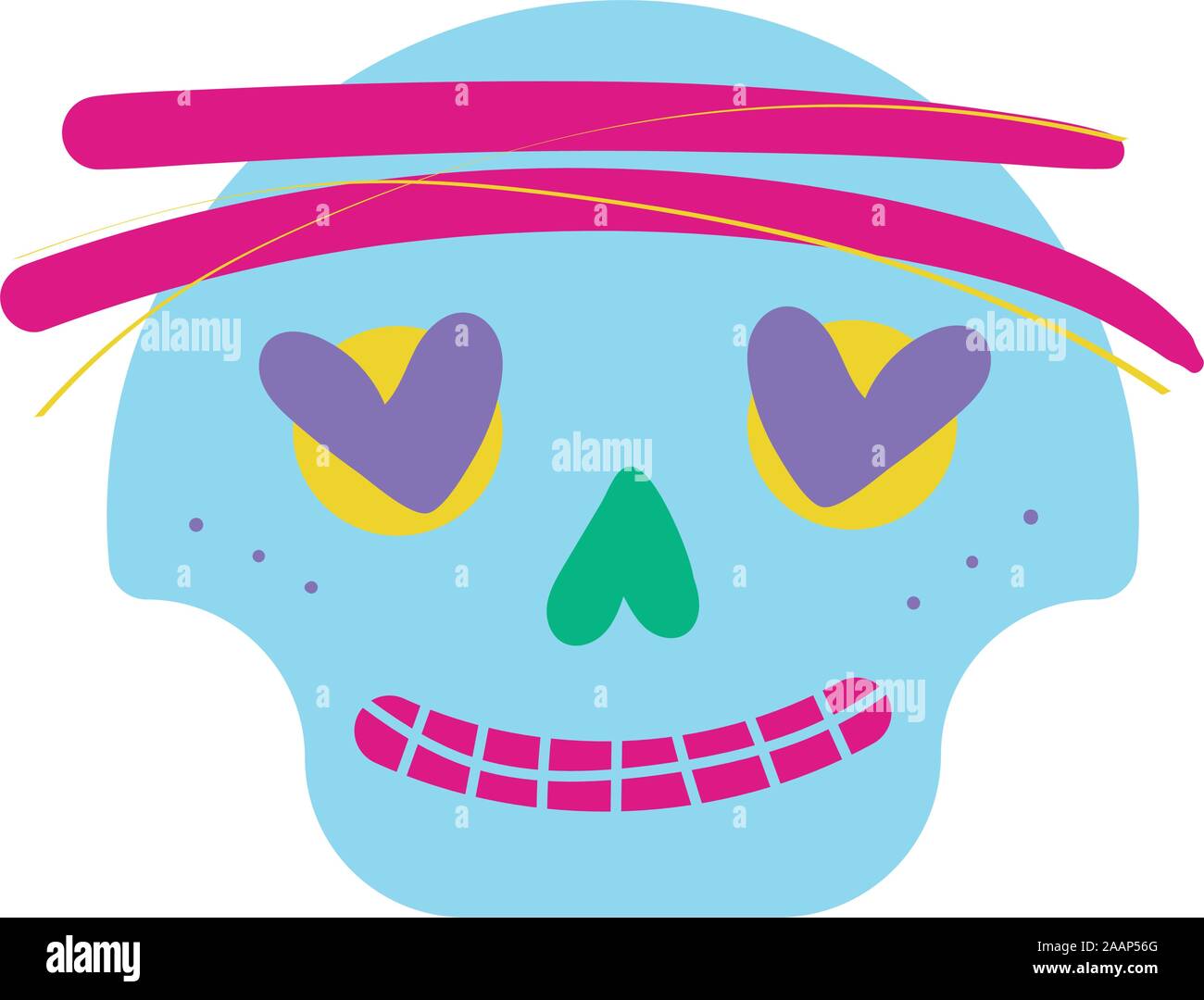skull head mask painted icon Stock Vector Image & Art - Alamy