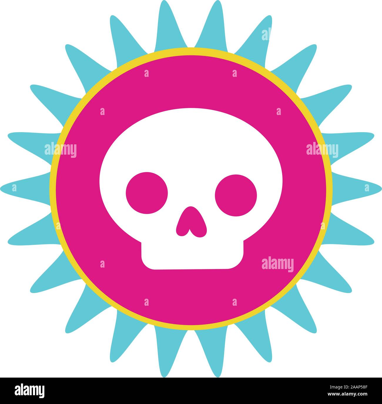 skull head mask painted icon Stock Vector Image & Art - Alamy