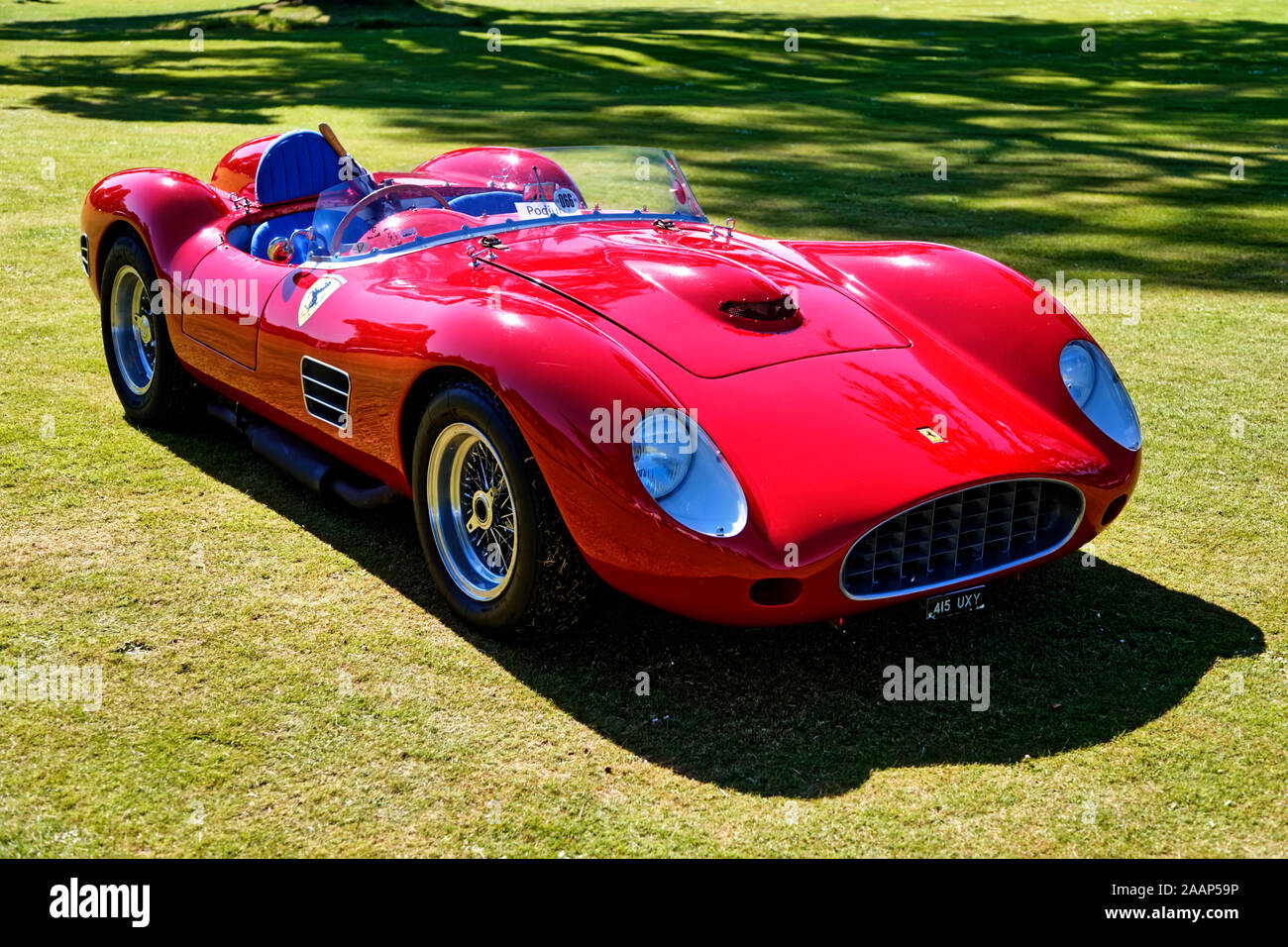 Salisbury, Wiltshire, UK - June 7, 2015: A 1958 Ferrari Fantuzzi Spyder ...