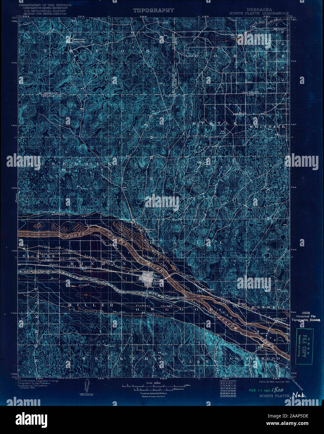 Map of north platte hi-res stock photography and images - Alamy