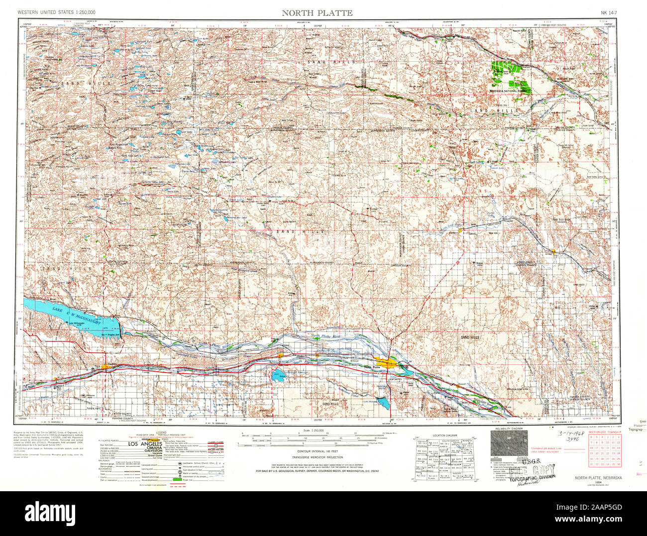 Map of north platte Cut Out Stock Images & Pictures - Alamy