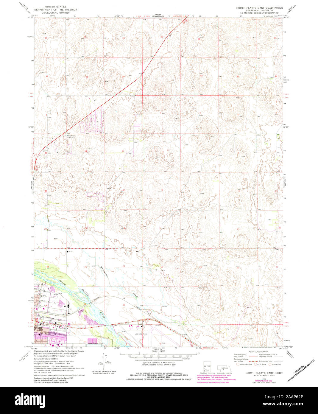 North platte east Cut Out Stock Images & Pictures - Alamy