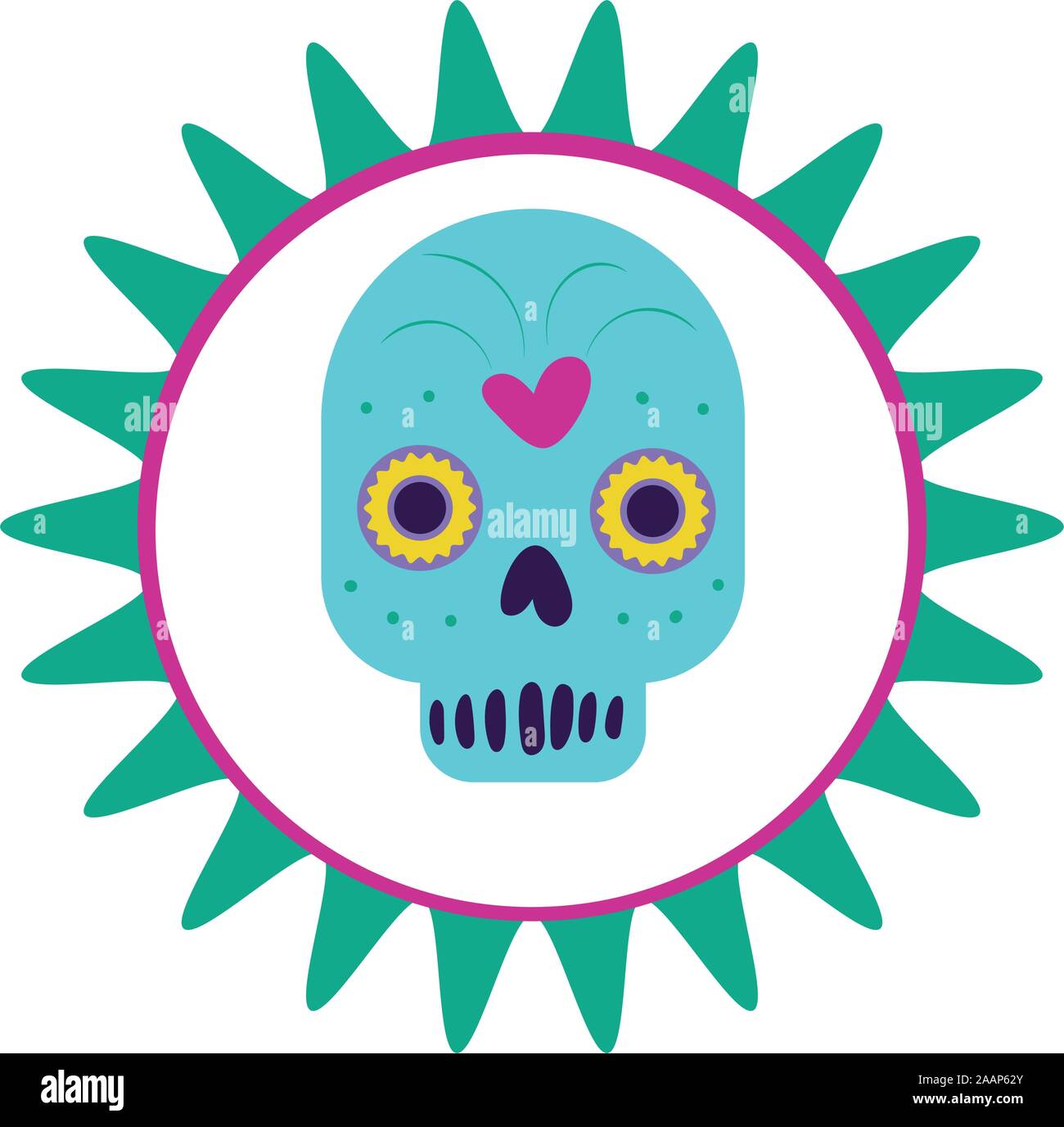 skull head mask painted icon Stock Vector Image & Art - Alamy