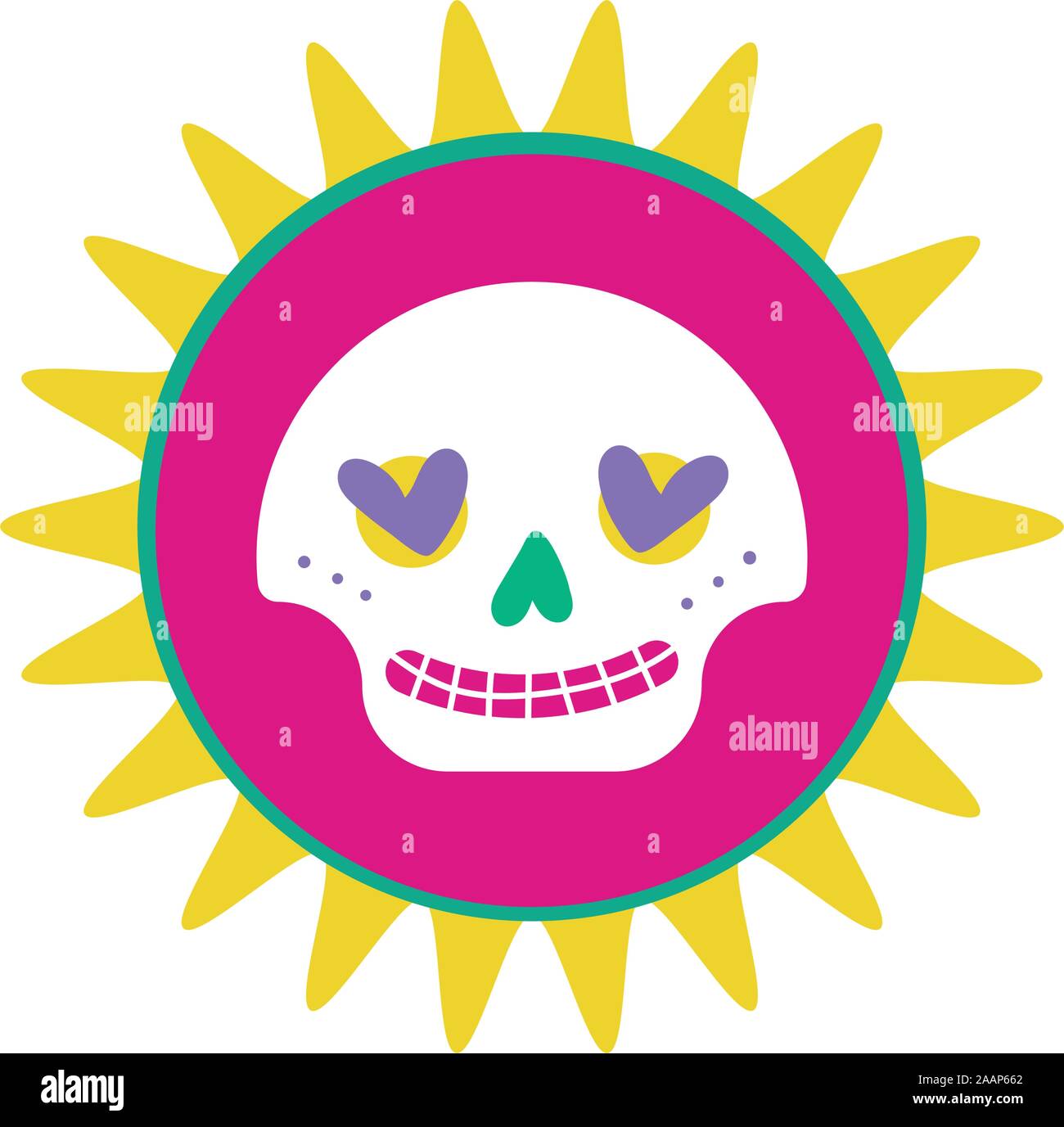 skull head mask painted icon Stock Vector Image & Art - Alamy