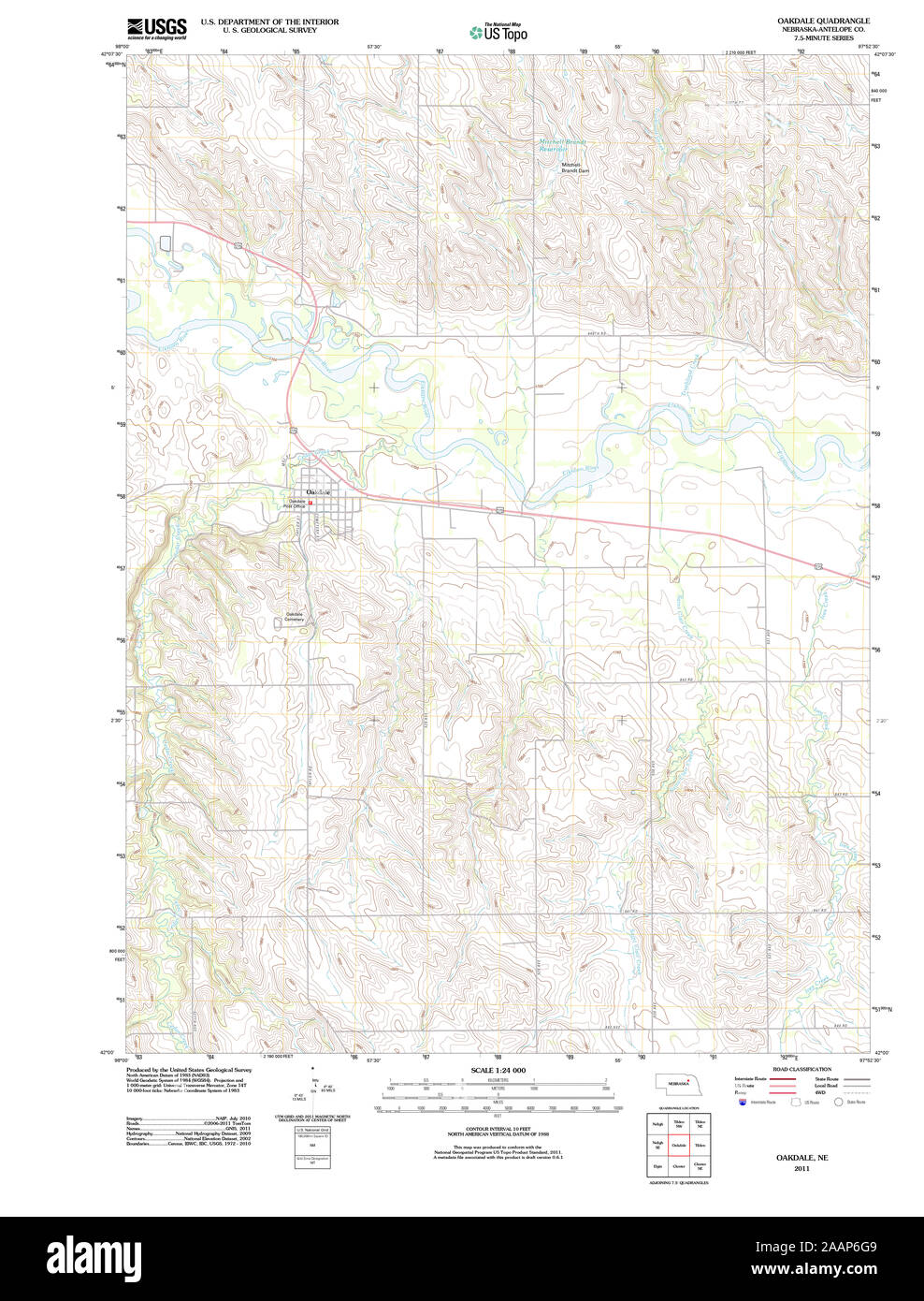 Map of oakdale hi-res stock photography and images - Alamy