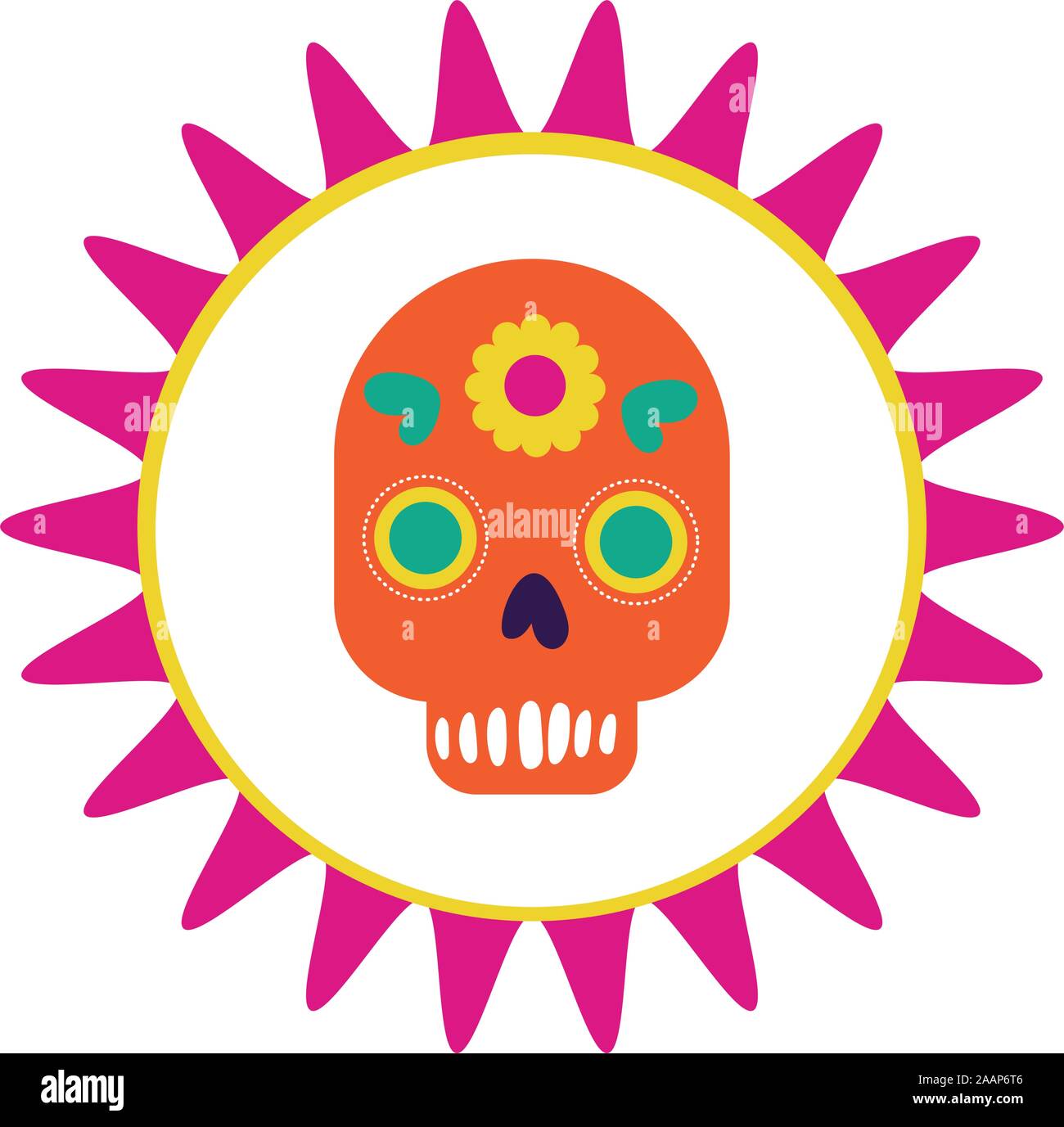 skull head mask painted icon Stock Vector Image & Art - Alamy