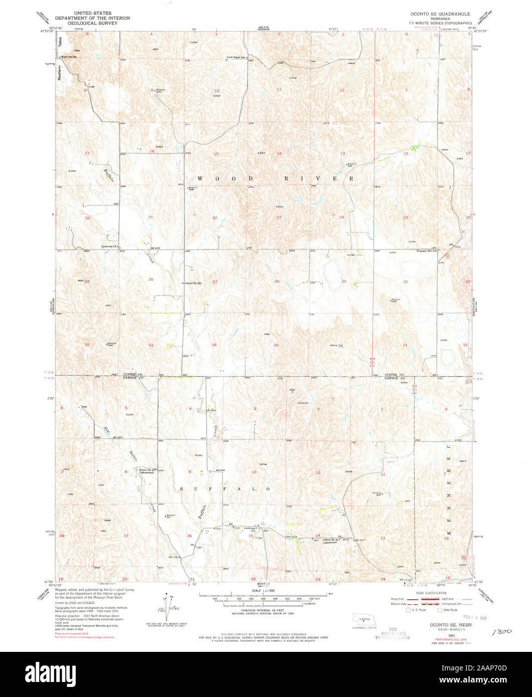 Oconto map Cut Out Stock Images & Pictures - Alamy