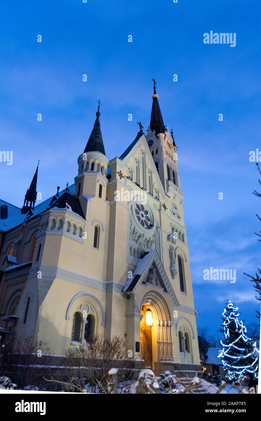 Greek Catholic Church in Fastov, Ukraine. Vertical frame Stock Photo ...
