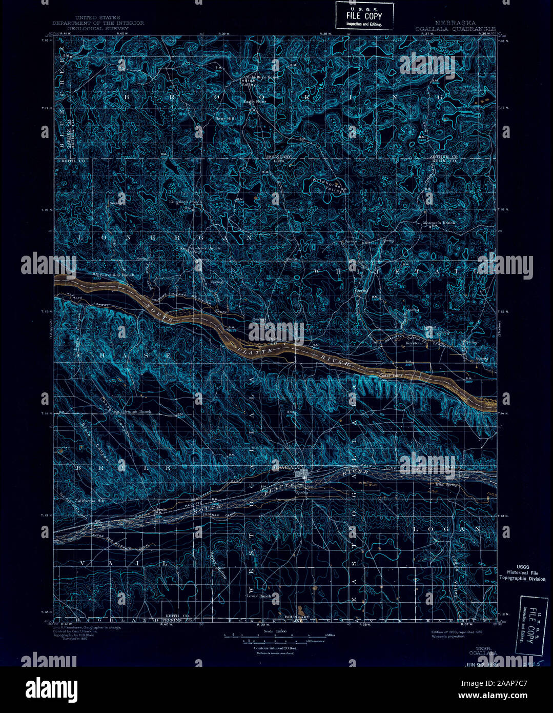 Ogallala map hi-res stock photography and images - Alamy