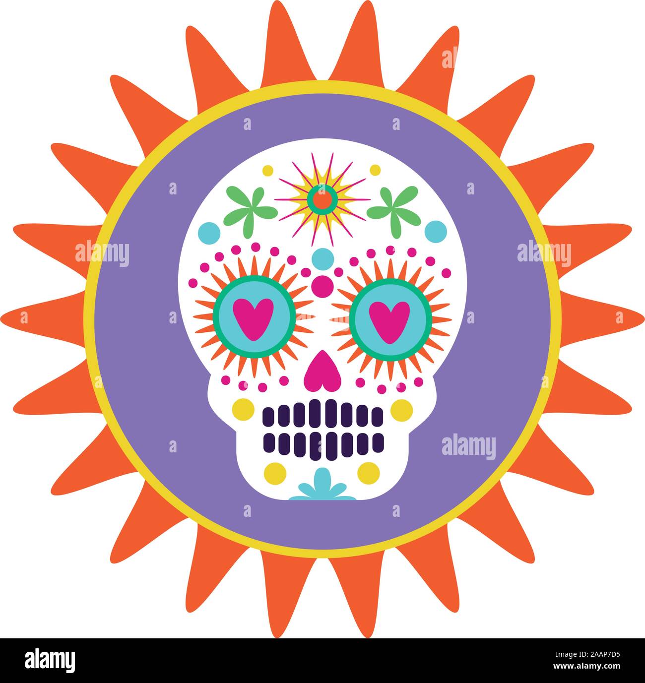 skull head mask painted icon Stock Vector Image & Art - Alamy