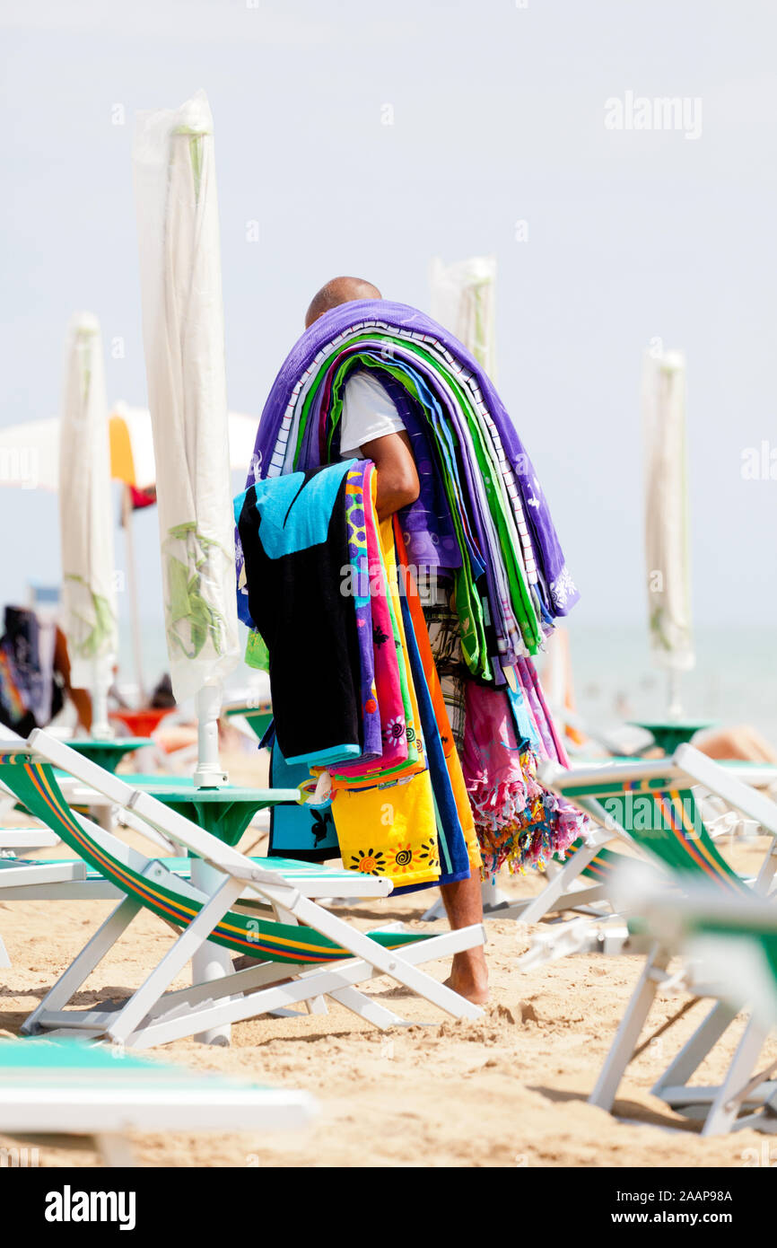 merchant at the beach in summer Stock Photo - Alamy