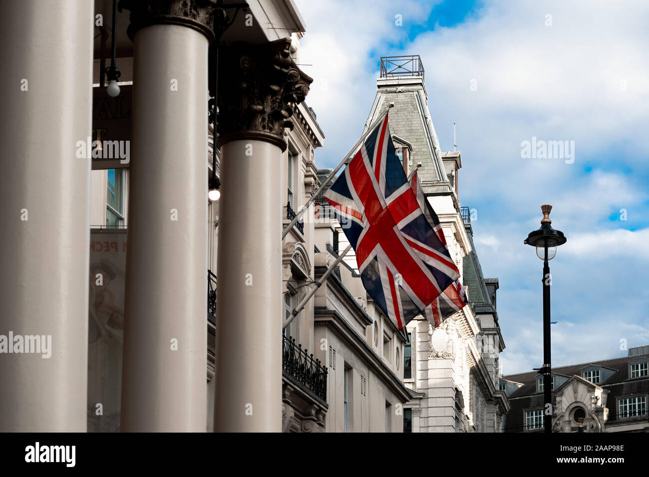 UK Flag on a Victorian building Stock Photo - Alamy