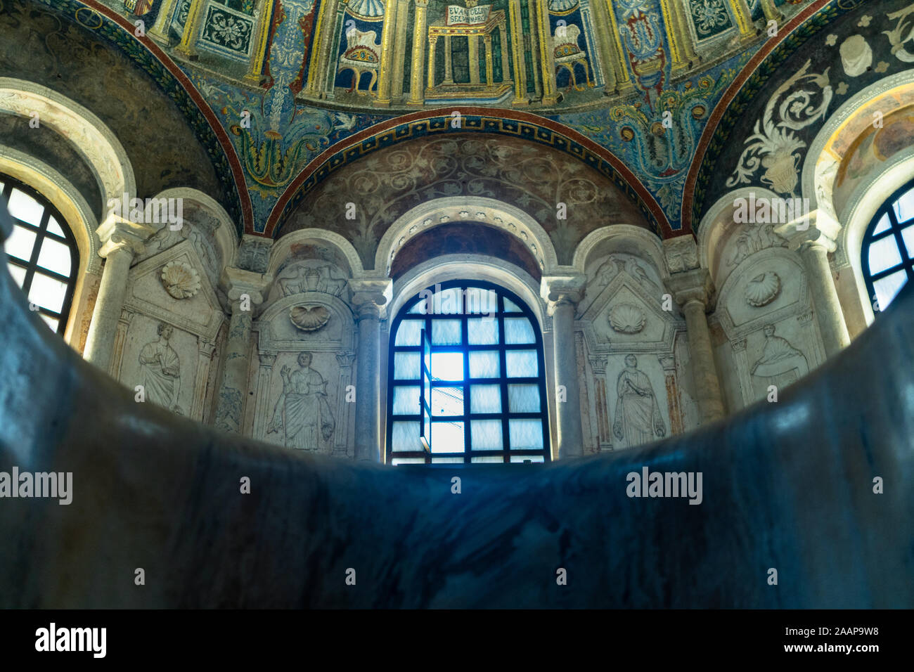 Ravenna, Italy 29 July 2019: The Baptistery of Neon (Italian ...