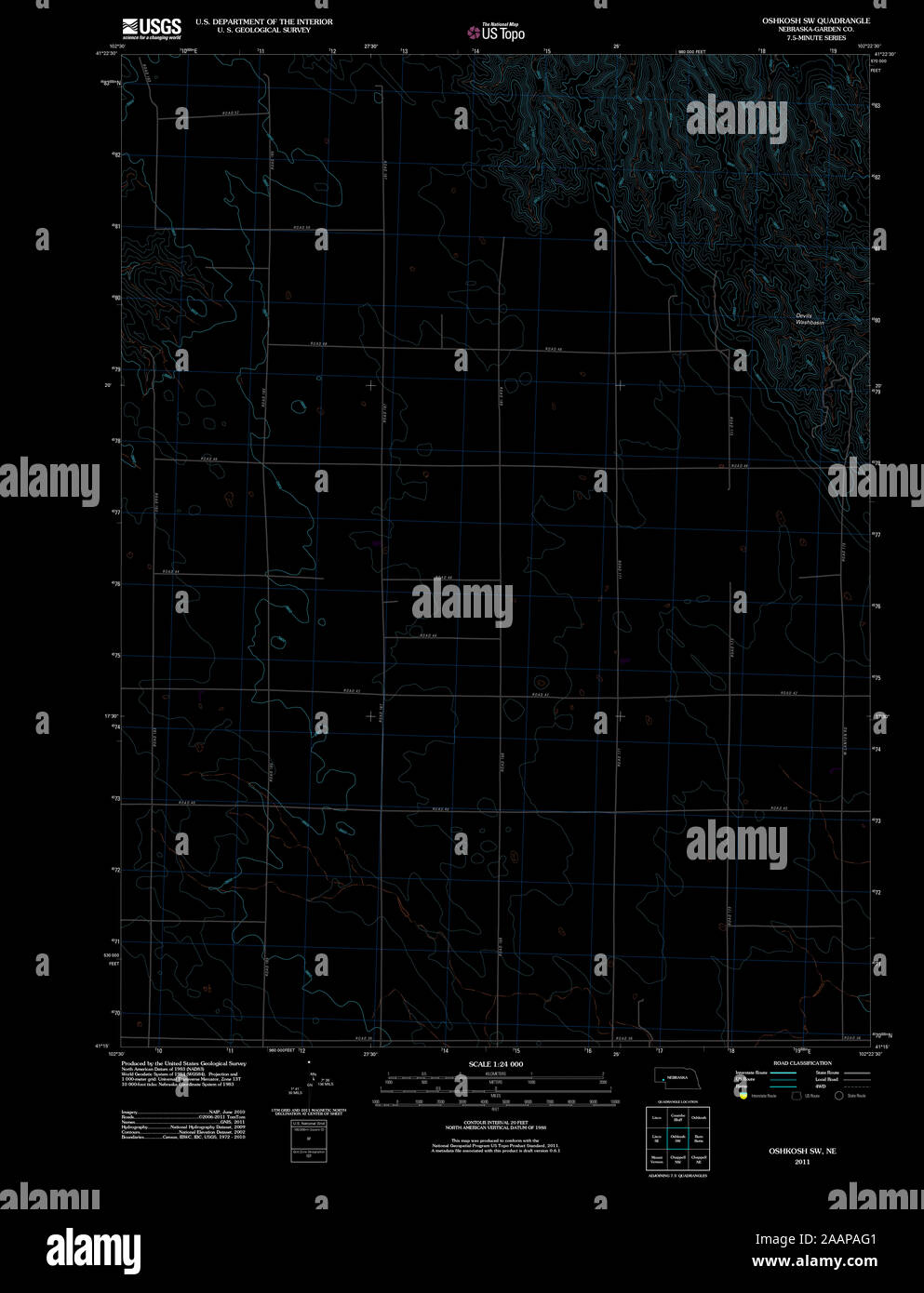 Map of oshkosh hi-res stock photography and images - Alamy