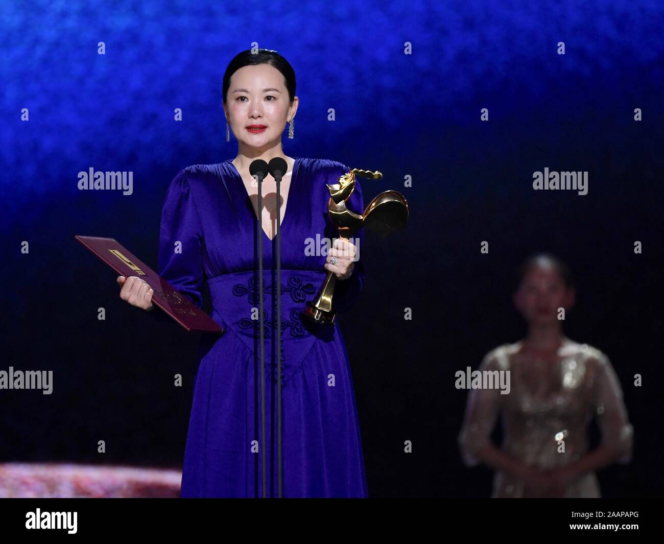 Xiamen, China's Fujian Province. 23rd Nov, 2019. Yong Mei is honored ...