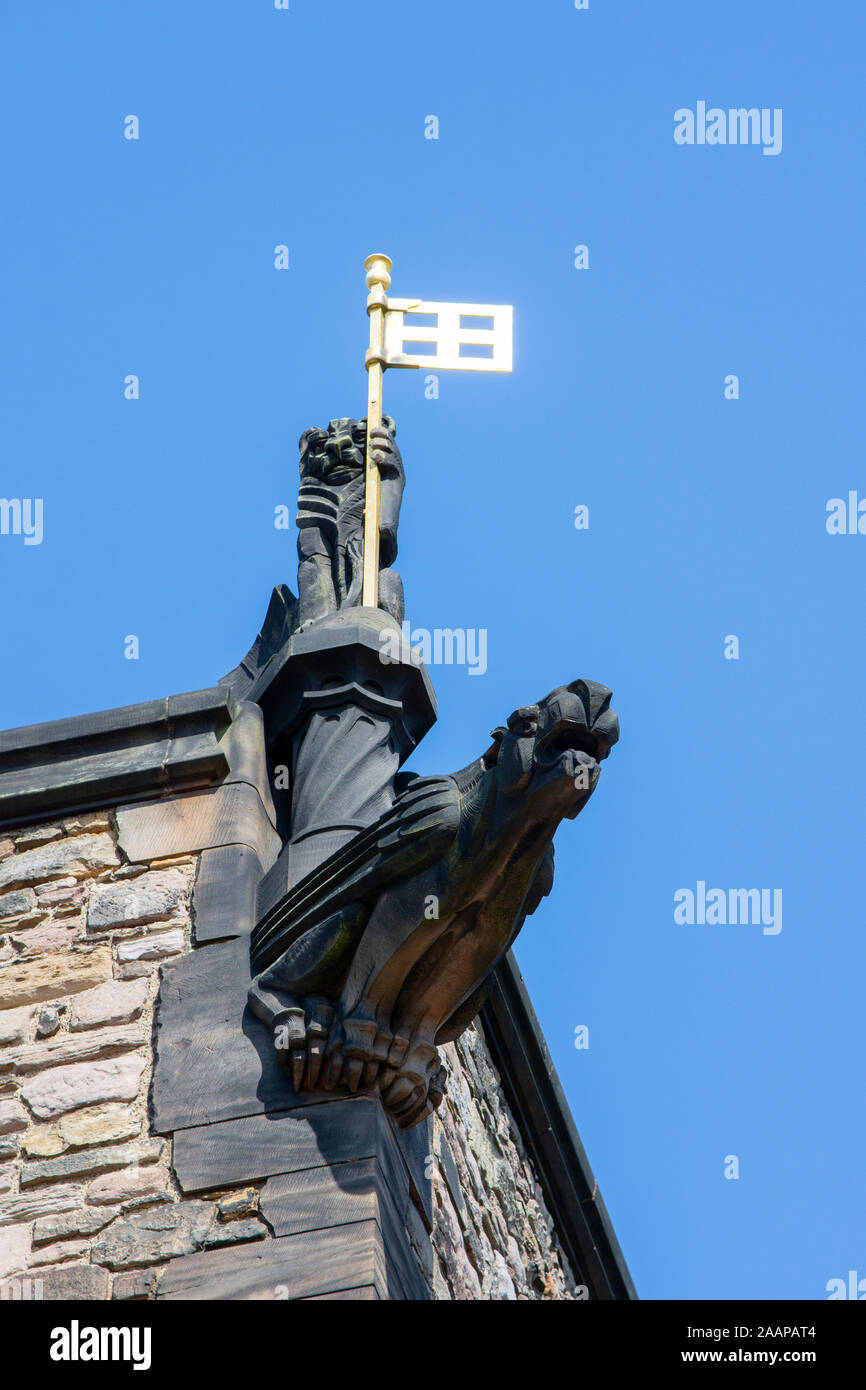 Gargoyle, The Scottish, national, war, museum, Edinburgh Castle Stock ...