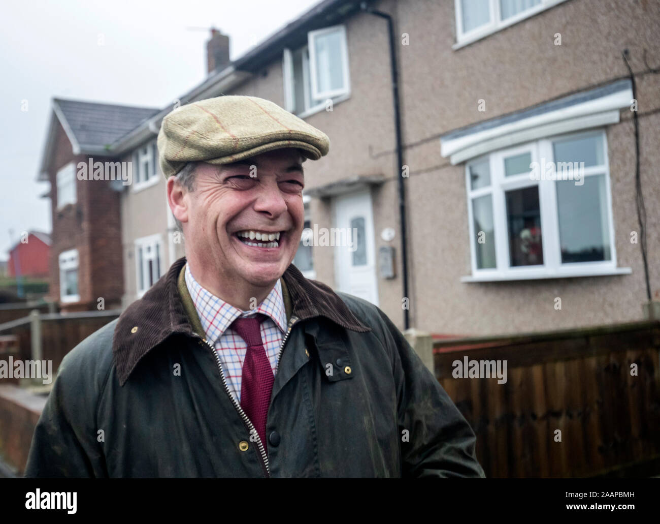 Brexit Party leader Nigel Farage on the General Election campaign trail ...