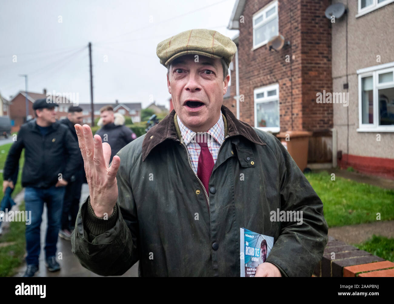 Brexit Party leader Nigel Farage on the General Election campaign trail ...