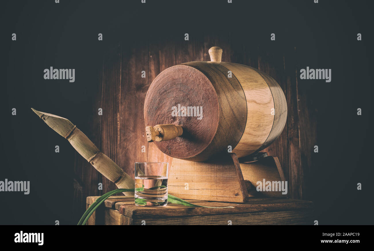 Sugarcane liquor (Traditional Brazilian cachaça). Alcoholic beverage ...