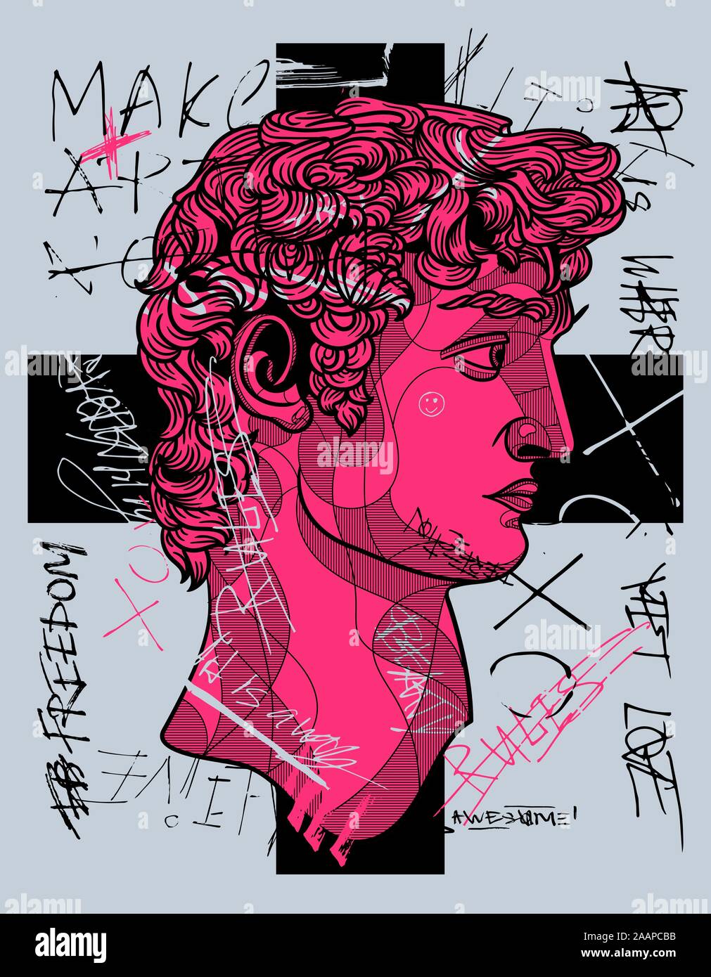 Vector lines classical hand drawn illustration Stock Vector Image & Art ...