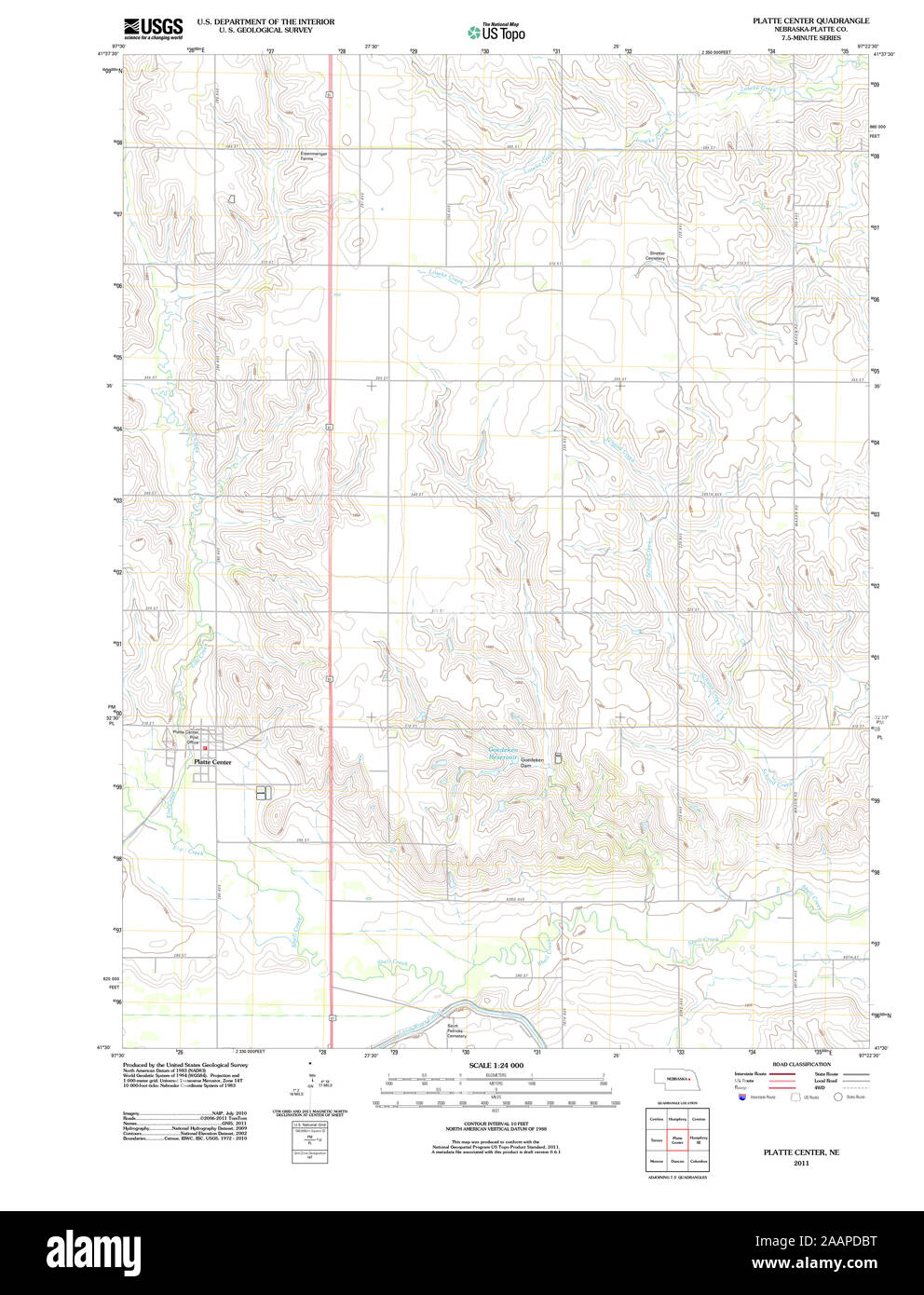 Center nebraska map Cut Out Stock Images & Pictures - Alamy