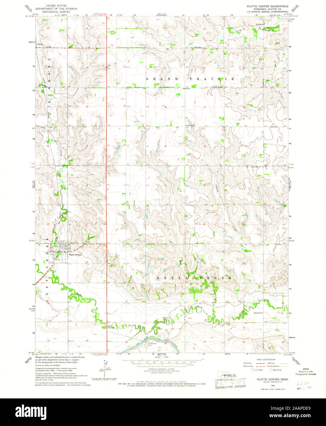 Map of center nebraska hi-res stock photography and images - Alamy