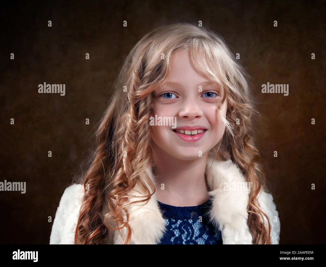 Emotional portrait of a child. Beautiful girl Stock Photo - Alamy