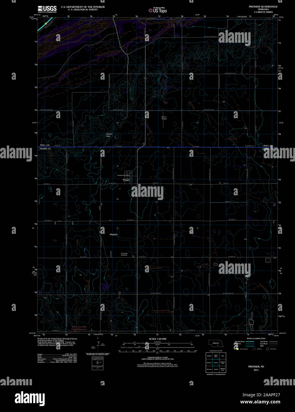 Map of prosser hi-res stock photography and images - Alamy