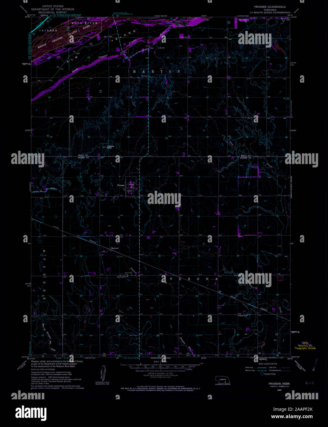 Map of prosser hi-res stock photography and images - Alamy